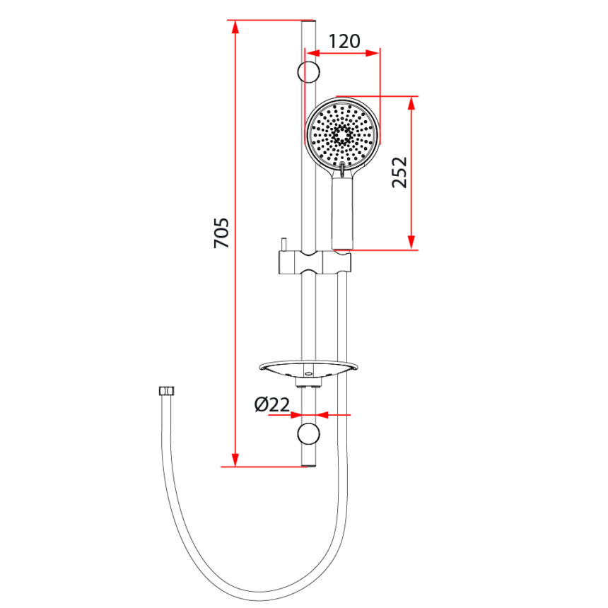 RSH-PULIZ-810-CH | Best Kitchen & Bath Fittings Supplier - RUBINE